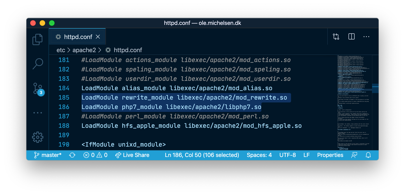 Setup Apache And PHP On MacOS